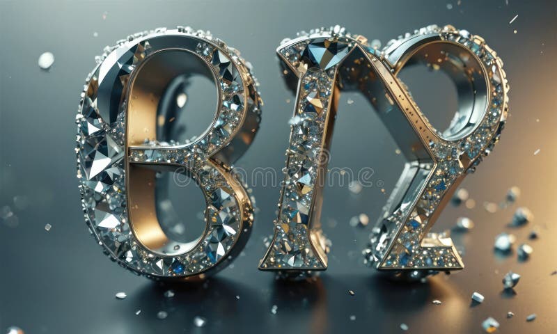 A Close Up of a Number 812 Written in Gold Letters. Stock Illustration ...