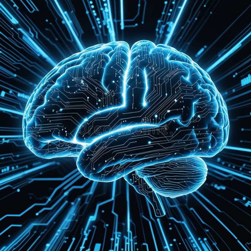 AI-generated Image that Represents a Highly Sophisticated Artificial Intelligence Brain in the ...