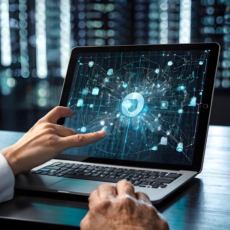 Digital Fortress – Cyber Security in the Modern Age Stock Image - Image ...