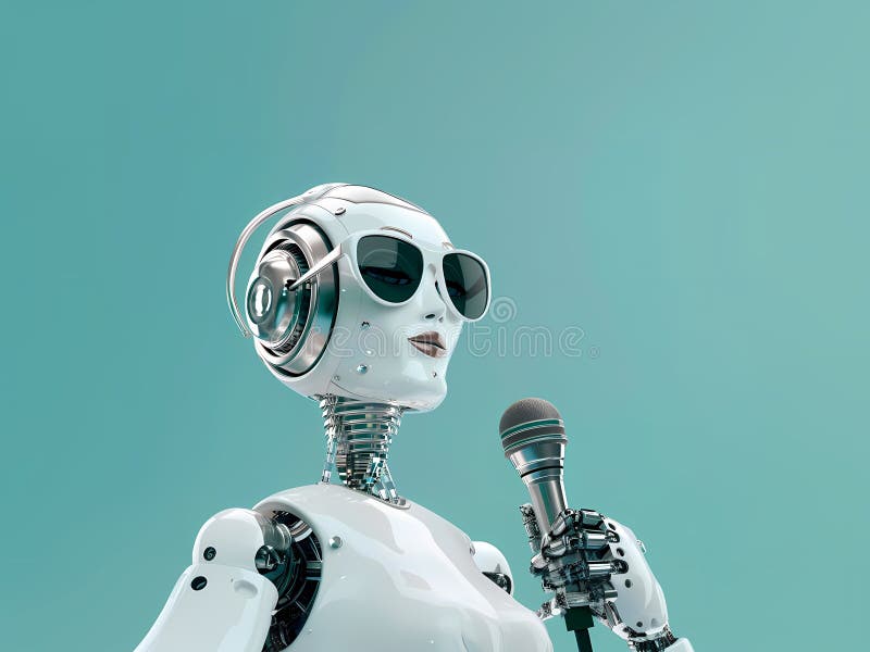 Robot Singing Stock Illustrations – 137 Robot Singing Stock ...