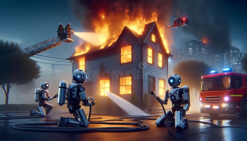 Robot Firefighters Stock Illustrations – 20 Robot Firefighters Stock ...
