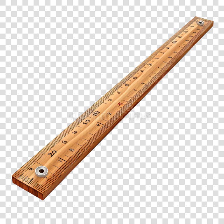 Ruler Transparent Background Realistic Element Stock Illustration ...