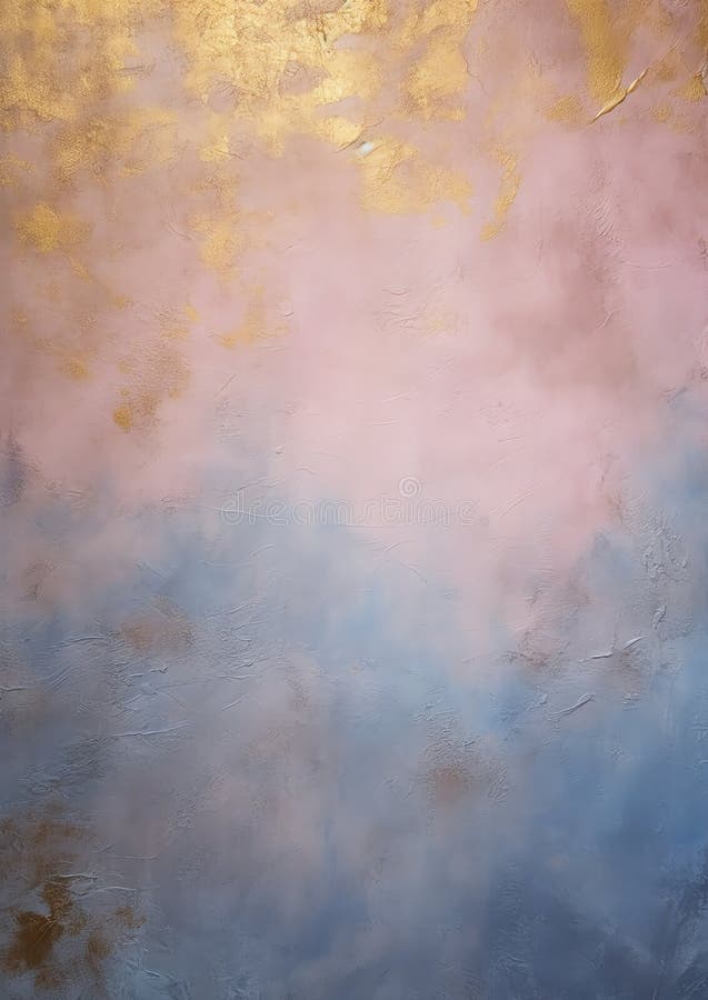 Rustic Pink and Blue Colors with Gold Touch Modern Painting Wall Decor ...