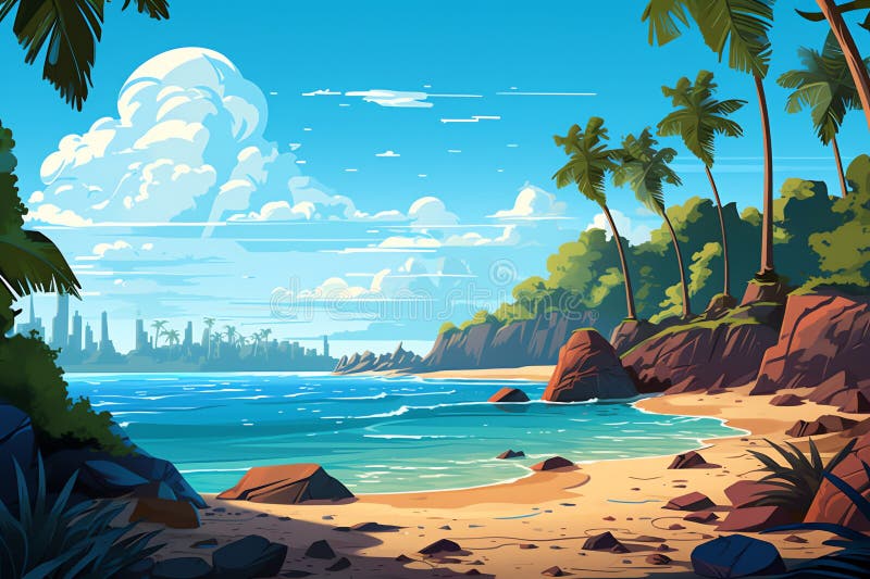 Pristine Beaches Stock Illustrations – 1,289 Pristine Beaches Stock ...