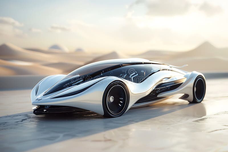 Premium High-Resolution Future Electric Fantasy Cars Stock Illustration ...