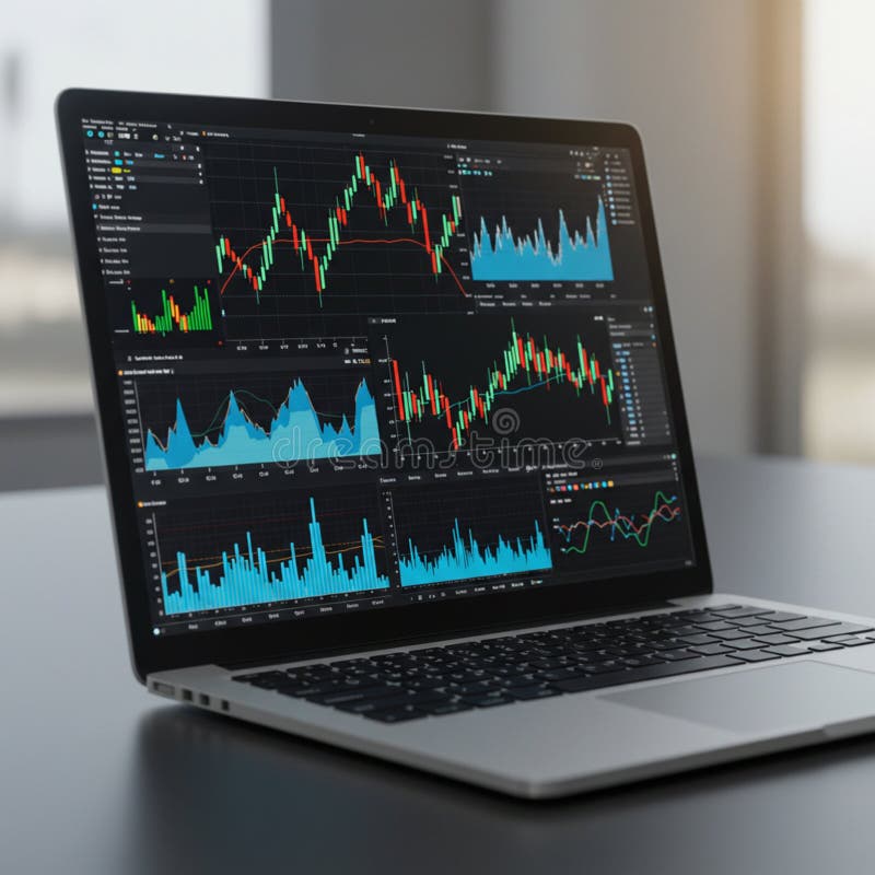 AI-Generated Image: Business Chart with Clear Data Trends Stock ...