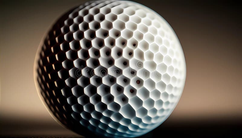 Sharp Focus Golf Ball, Made with Generative AI Stock Illustration ...