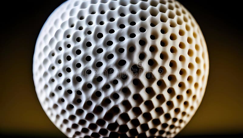 Sharp Focus Golf Ball, Made with Generative AI Stock Illustration ...