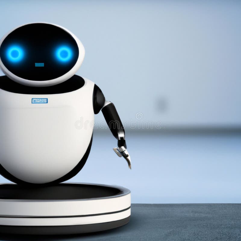 Smart Home Assistant Robot in Contemporary Living Space Stock ...