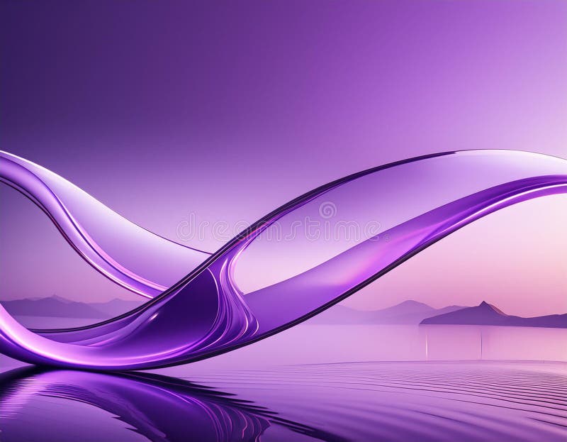 AI-generated 3D Rendering of Transparent Infinity Design Element on ...