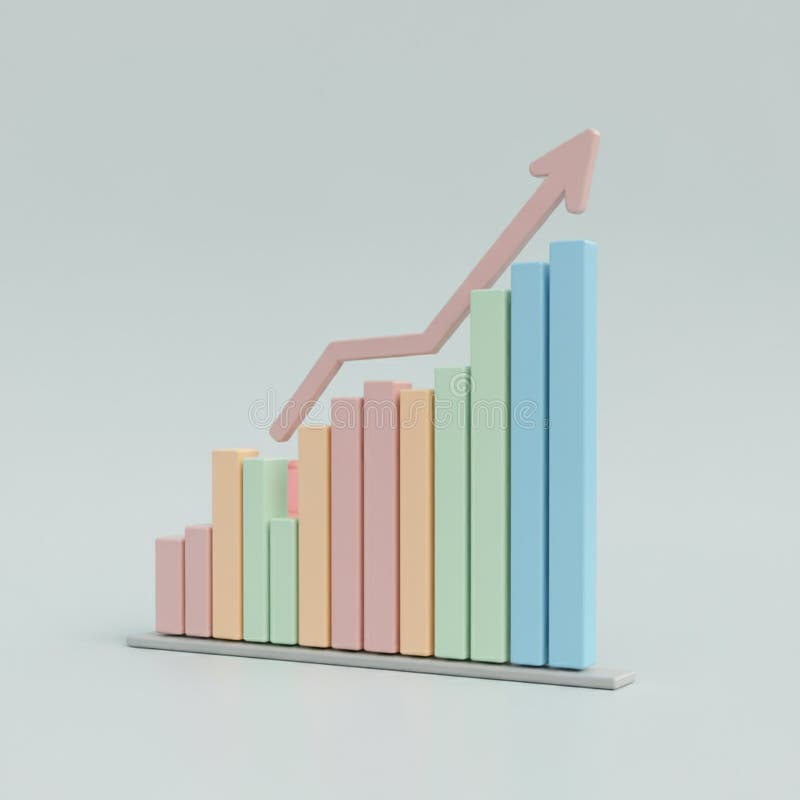 AI-Generated Image: Dynamic Business Chart with Clear Data Trends Stock ...