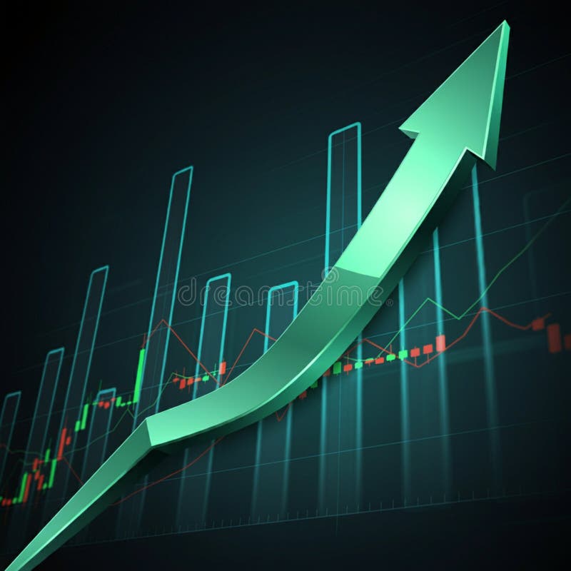 AI-Generated Image: Dynamic Business Chart with Clear Data Trends Stock ...