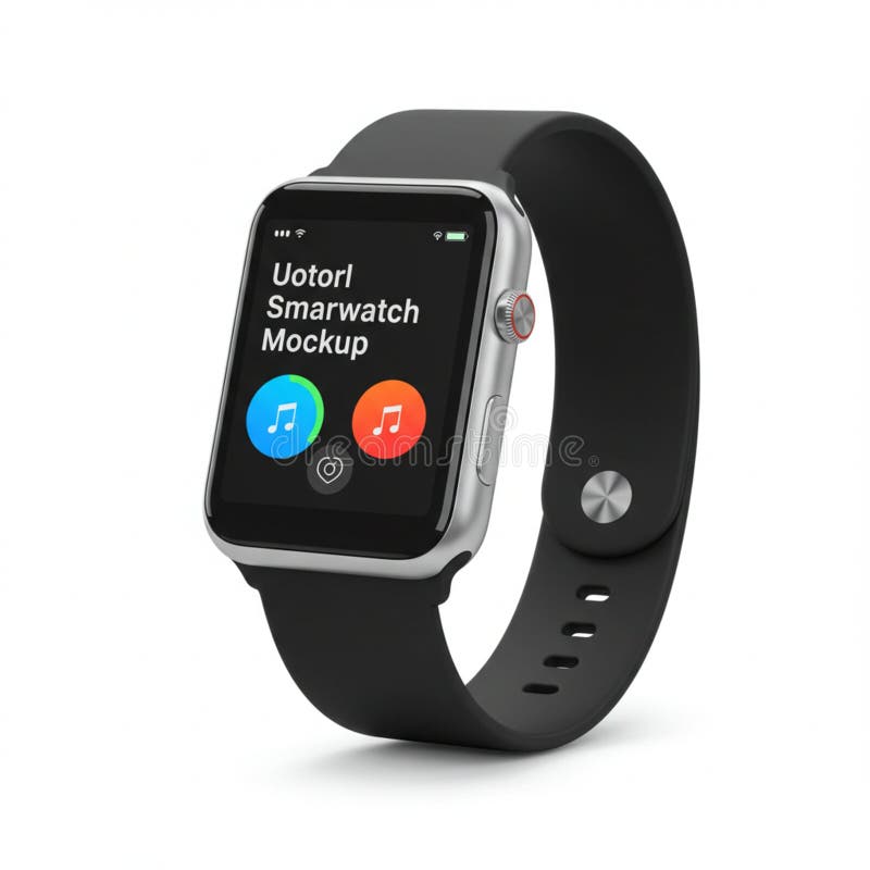 AI-Generated Image: Modern Smartwatch with Futuristic Display Stock ...