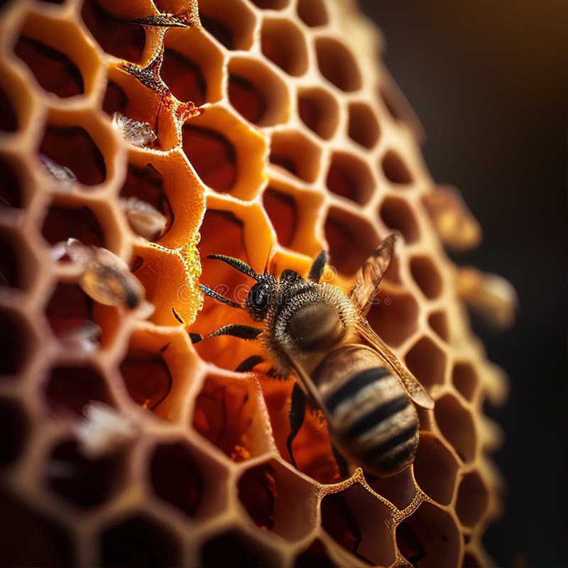 Beehive Buzz, Made with Generative AI Stock Illustration - Illustration ...