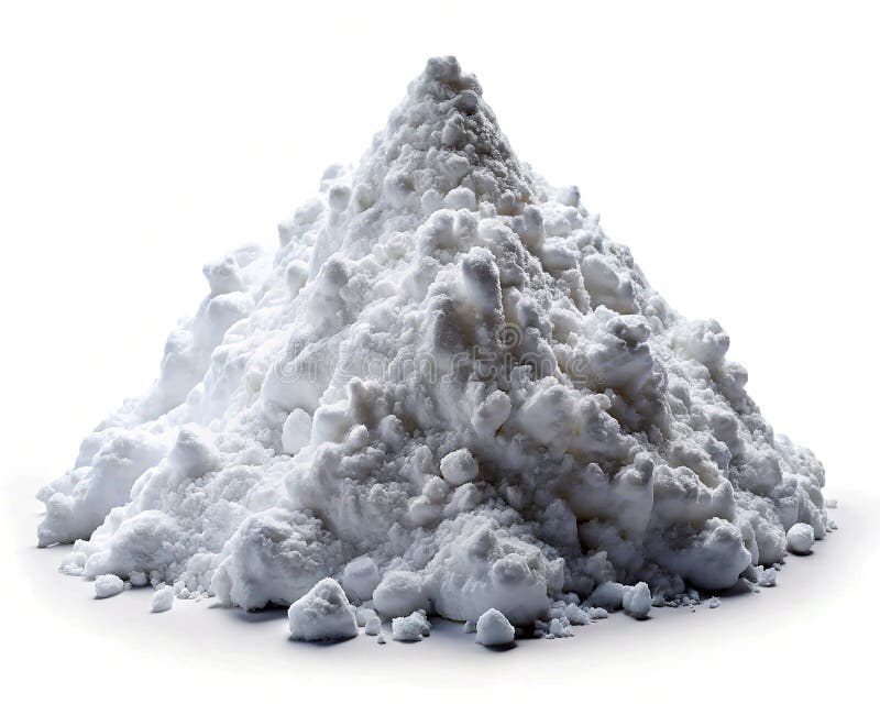 Clean Snow Heap on a White Background Stock Illustration - Illustration ...