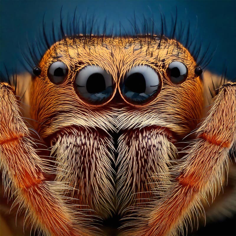 Spider portrait stock illustration. Illustration of vision - 347133819
