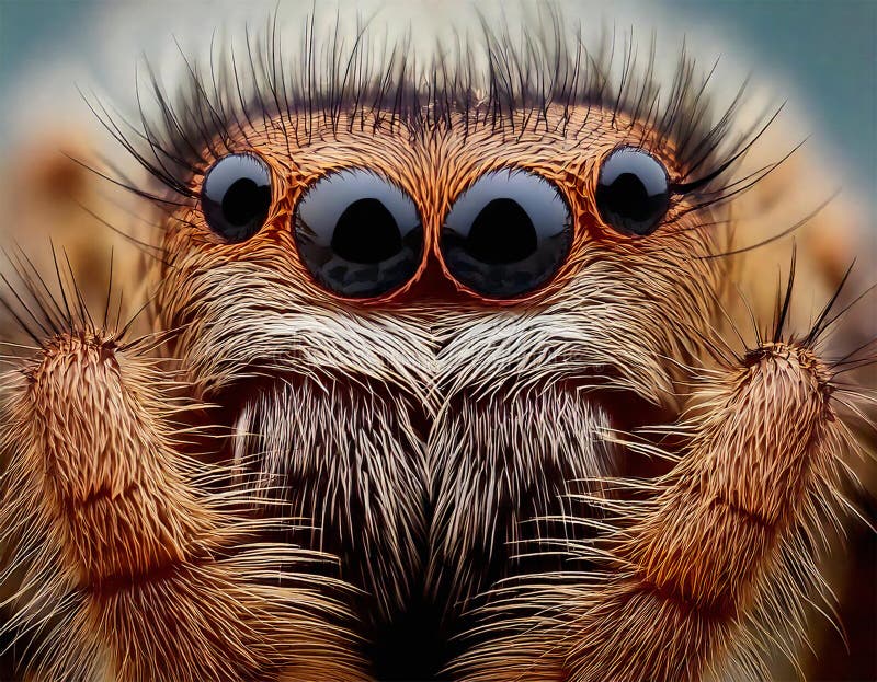 Spider portrait stock illustration. Illustration of face - 353665330