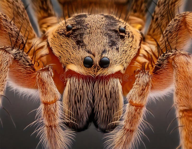 Spider portrait stock illustration. Illustration of predator - 350754819