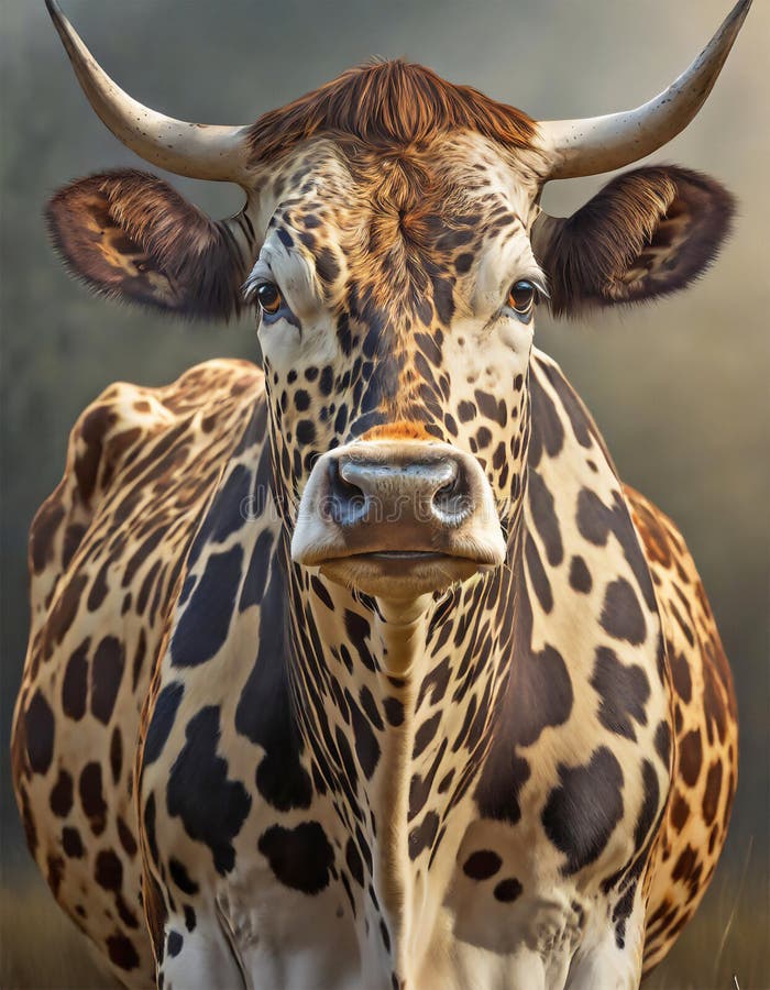 Leopard cow stock illustration. Illustration of mimicry - 353665183