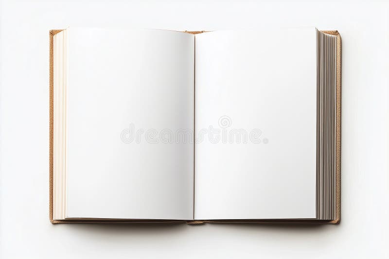 Blank Book Isolated on White As a Product Images for Designers Stock ...