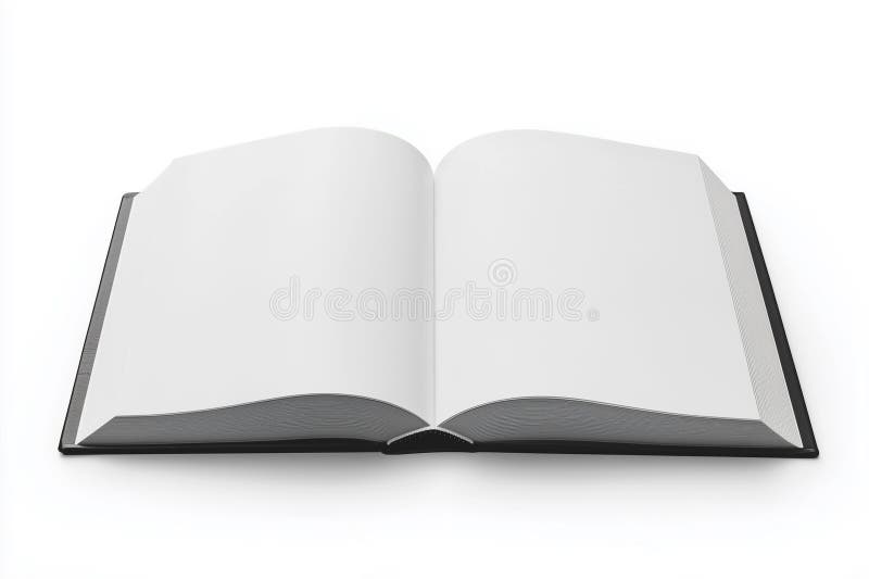 Blank Book Isolated on White As a Product Images for Designers Stock ...
