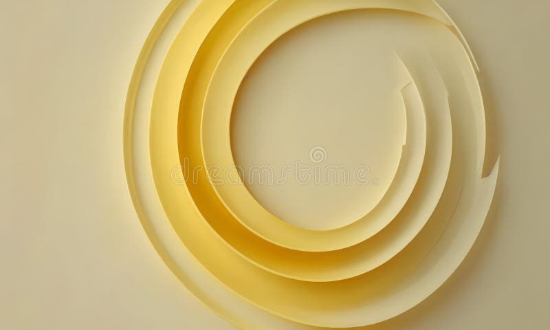 Yellow Circle with White Background Stock Illustration - Illustration ...