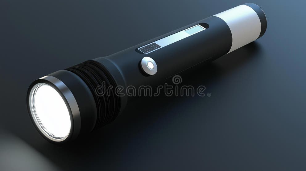AI Generated Image of Sleek and Modern Flashlight with an Energy ...