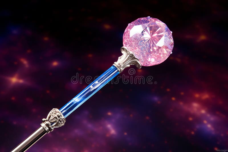 Stardust Scepter Fantasy Sky Night Gazing Stock Illustration ...