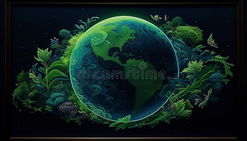 Emerald Planet: a Dreamlike Naturalistic Scene, Made with Generative AI ...