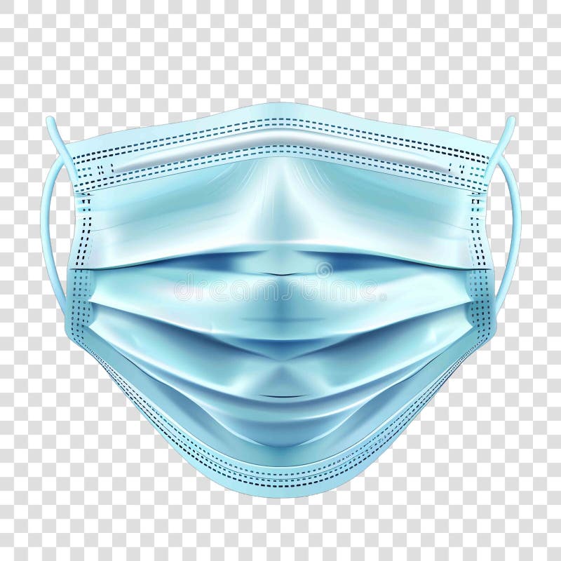 Surgical Mask Transparent Background Realistic Element Stock ...