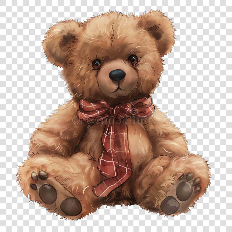 Teddy Bear Transparent Background Realistic Element Stock Illustrations ...