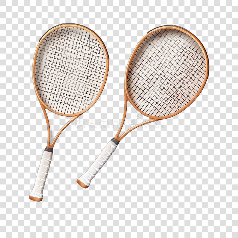 Tennis Rackets Transparent Background Realistic Element Stock ...