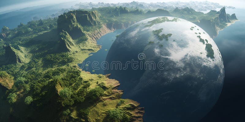 A Terraformed Planet with Breathable Air and a Diverse Ecosystem Stock ...