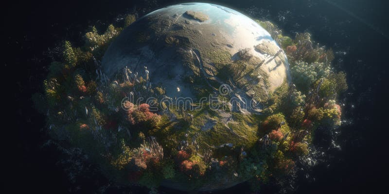 A Terraformed Planet with Breathable Air and a Diverse Ecosystem Stock ...