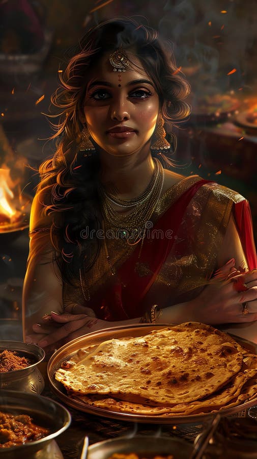 Thepla with chunda hindu stock illustration. Illustration of religion ...