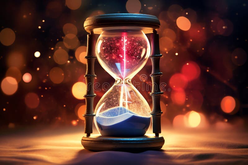 Timer Lights Watercolor Winter Background Stock Illustration ...