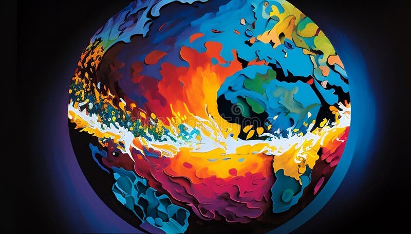 Earth S Surface Fused: Flat, Round, and Globe Perspectives, Made with ...