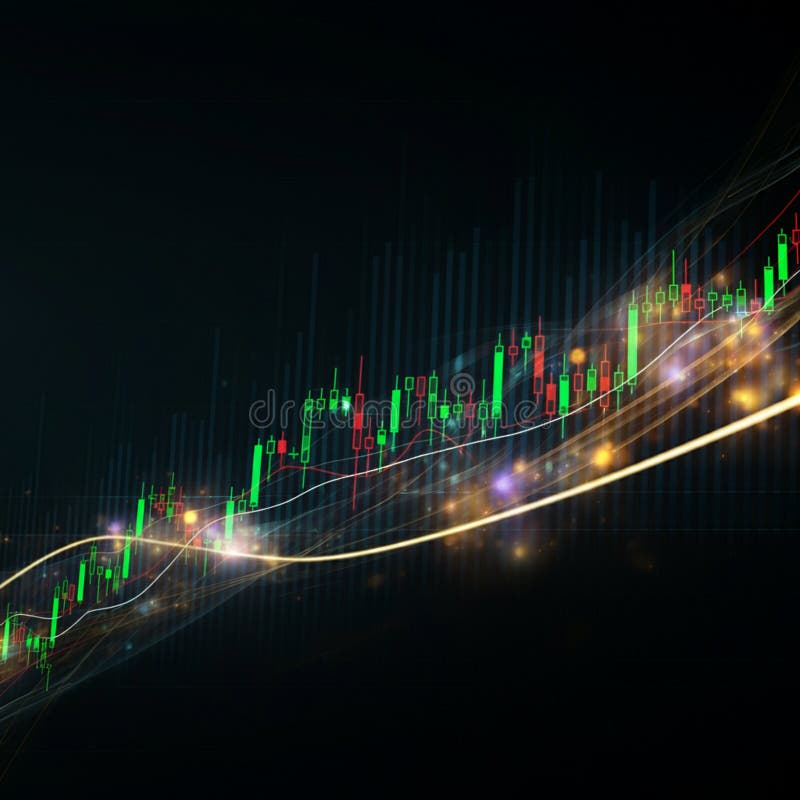 AI-Generated Image: Upward Trending Bar Graph on Table Stock ...