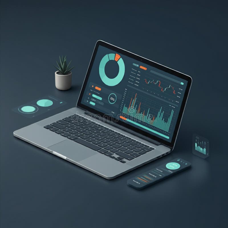 AI-Generated Image: Upward Trending Bar Graph on Table Stock ...