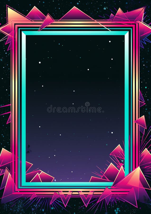 VHS Tape Style Frame 80s Retro Nostalgic Stock Illustration ...