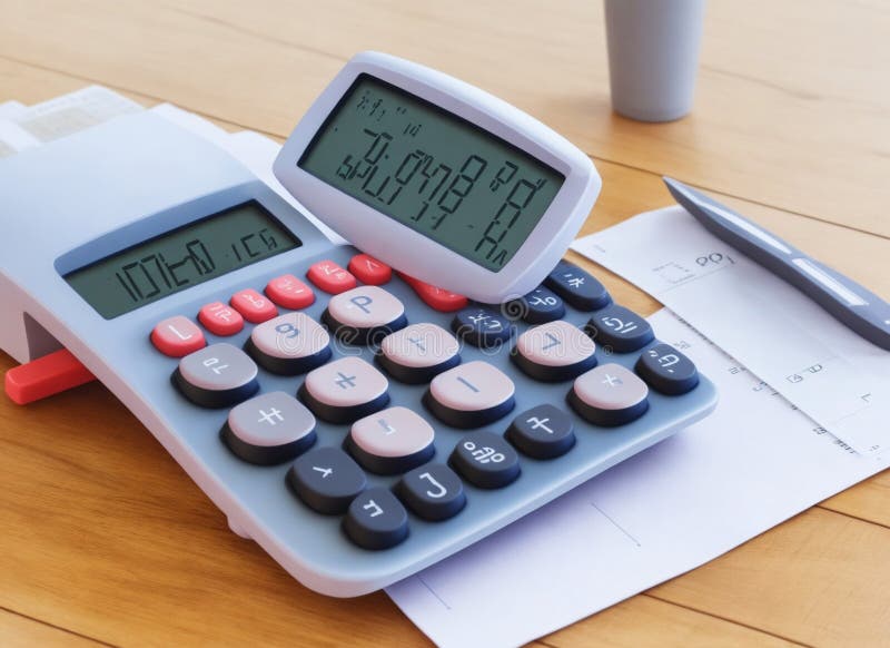 Calculator HD 8K Wallpaper Stock Photographic Image Stock Illustration ...