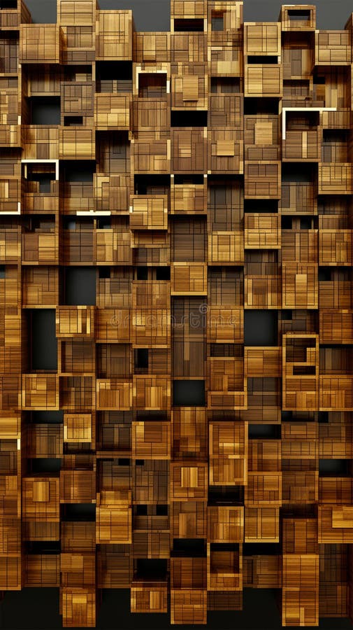 3d Rendering Wood Texture Background Stock Illustration - Illustration ...