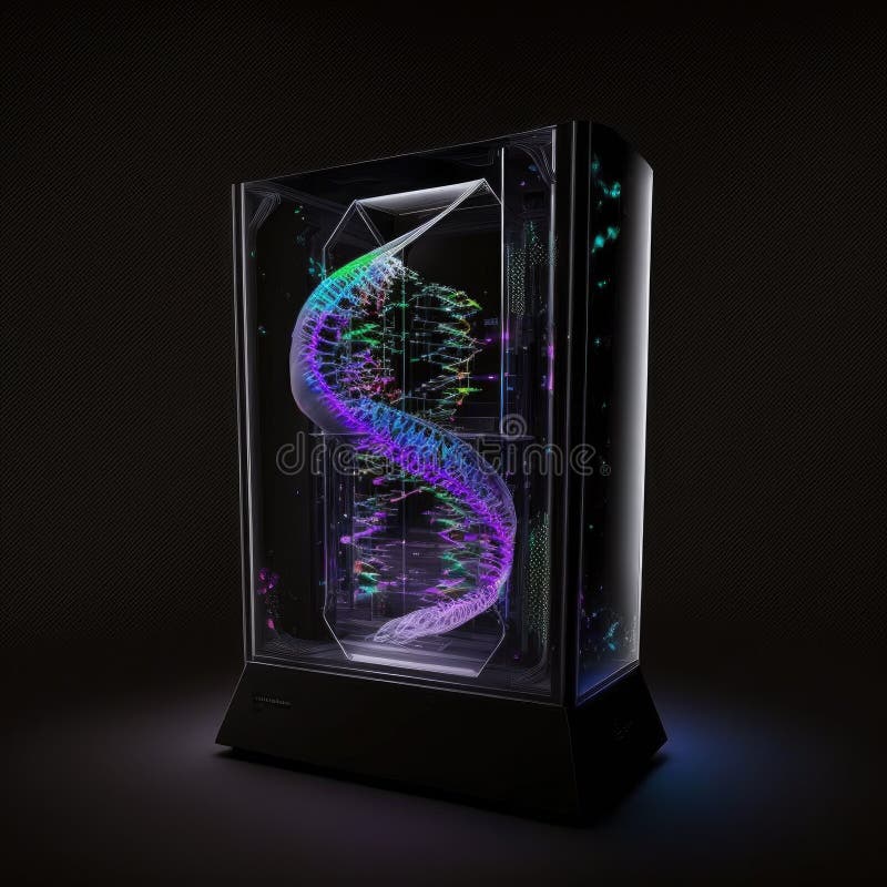 Ai Generated Images Science and Chemistry Concept, DNA Molecule Stock ...