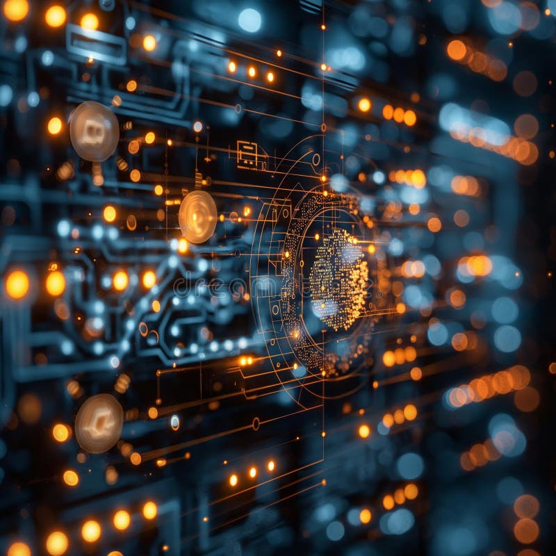 AI Generated Images of Technology for Companies Stock Illustration ...