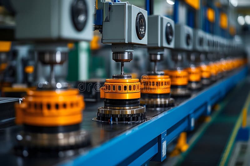 AI-Generated Industrial Automation Stock Illustration - Illustration of ...