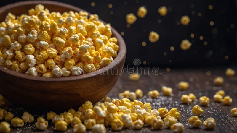 The Interior of a Corn Popper Covered in Kernels of Unpopped Corn with ...