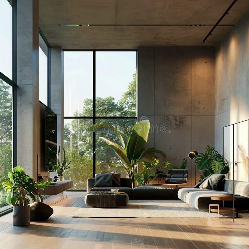 AI Generated Interior Design Stock Illustration - Illustration of ...