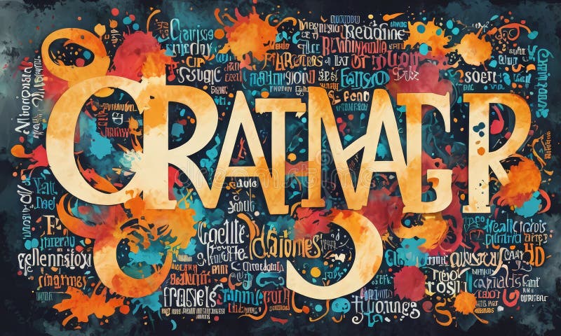 The Word Cria in Different Languages Stock Illustration - Illustration ...