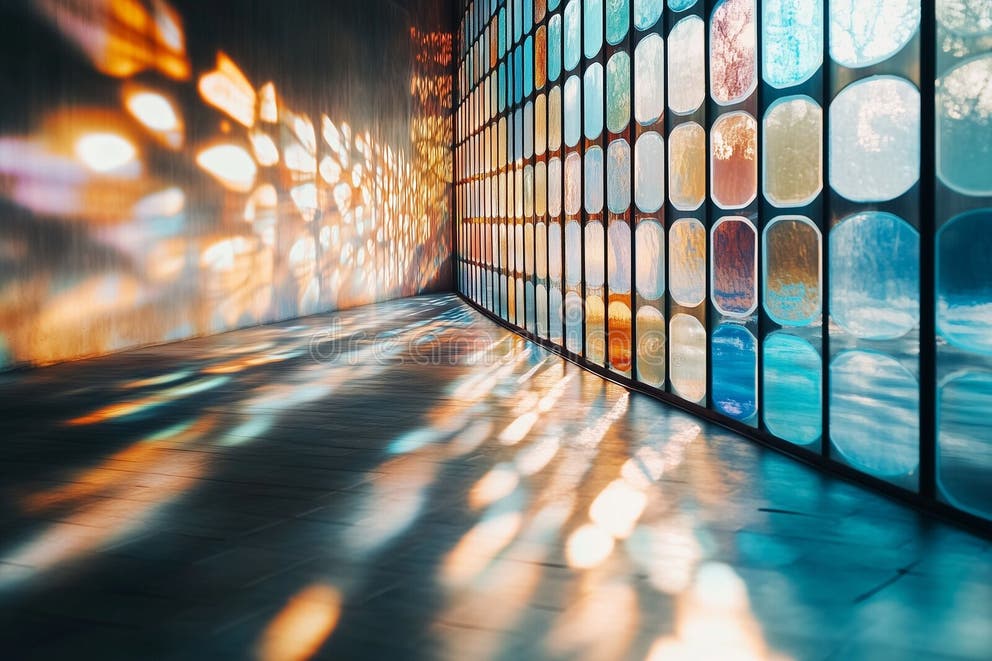 AI-generated Intricate Light Patterns from Stained-glass Windows Create ...