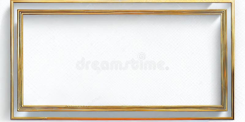 Golden Vintage Rectangle Frame, Reimagined with Generative AI Stock ...